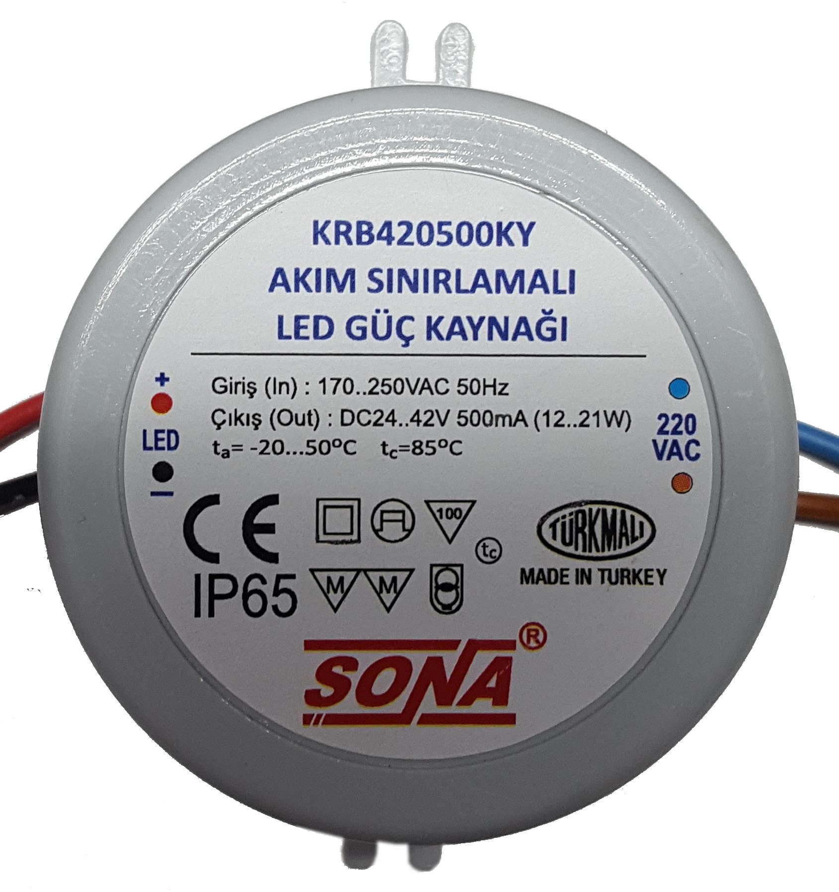 KRB30-500KY - 30W/500mA led sürücü - KARBEL Elektronik